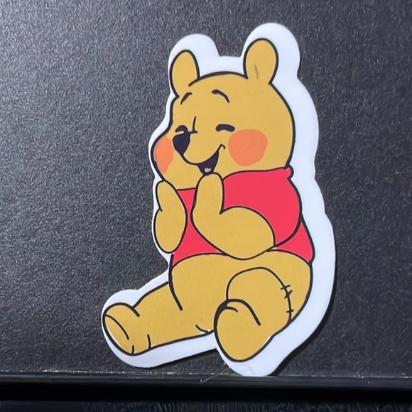 Disney | Design | Pooh Bear Blushing Laughing Sticker | Poshmark